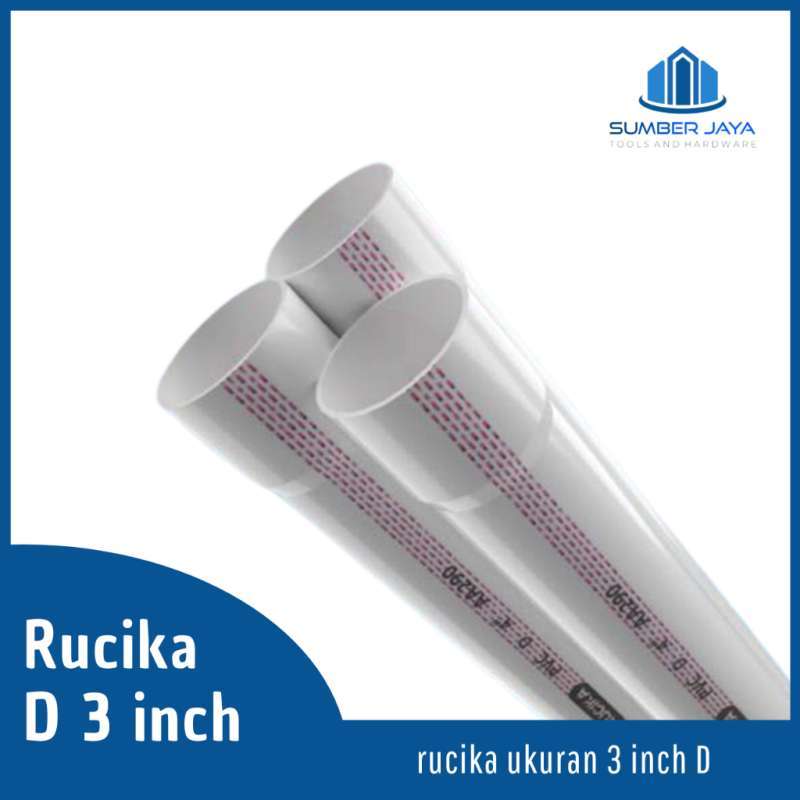 Jual Pipa Pvc Rucika D Ukuran 3 Inch - 1 Meter Di Seller Rahayu ...