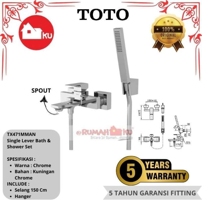 Jual Shower Panas Dingin Toto Tx471 💯 Harga Murah & Kualitas Terbaik ...