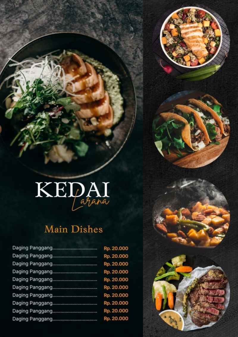 Jual Jasa Design/desain Menu/price List Makanan Dan Minuman/ Cafe Resto ...