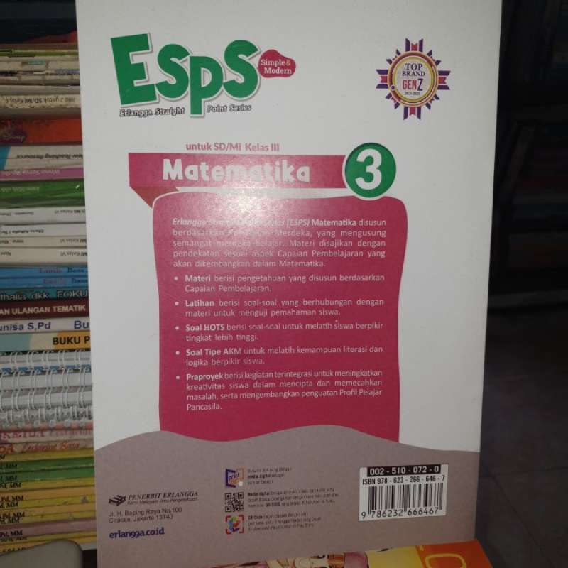 Jual Esps Matematika Kelas 3 Sd/mi Kurikulum Merdeka Di Seller Rumix - Cengkareng Timur, Kota ...