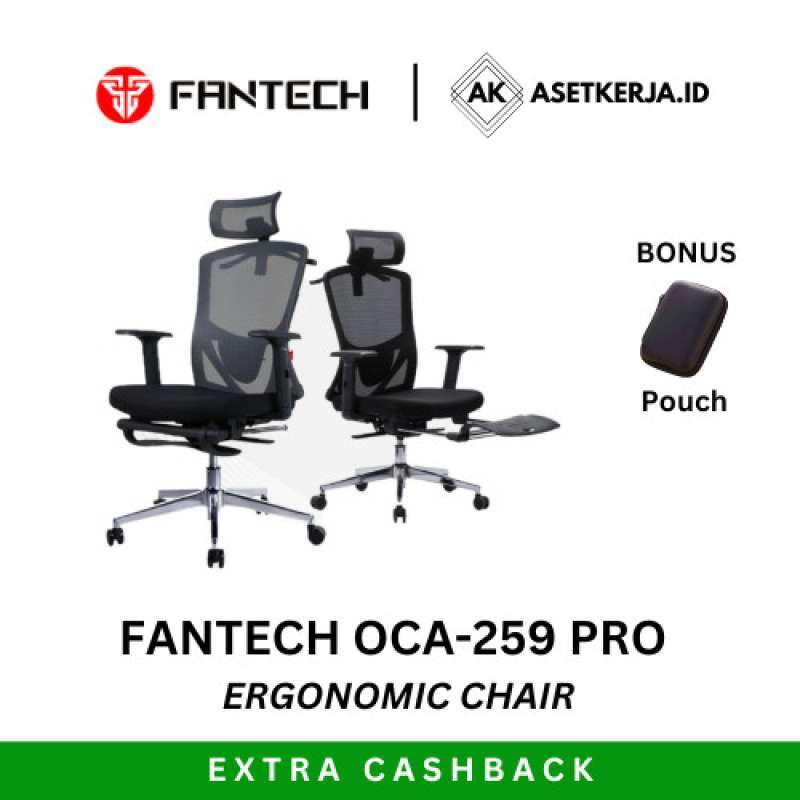Promo Fantech Oca259 Oca-259 Office Chair Kursi Kantor Ergonomis Baru ...