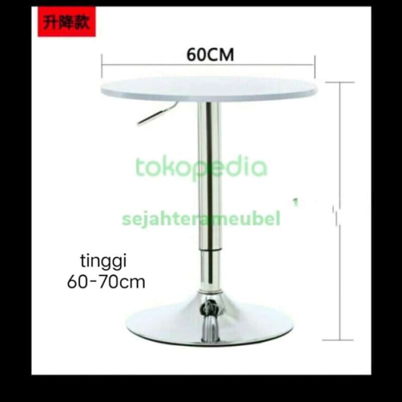 Promo Meja Bar Hidrolik Meja Pameran Bar Table Meja Cafe Meja Putih ...