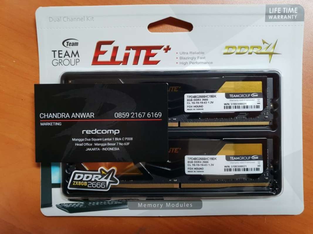Promo Ram Team Elite Plus Ddr4 2666mhz 8gb (2x4gb) Ram Team Elite Plus ...