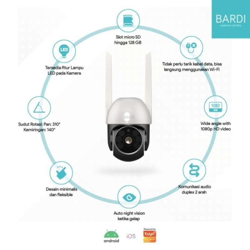 Jual Bardi Ip Camera Outdoor Ptz Exclusive - Pluslexar128gb Di Seller ...