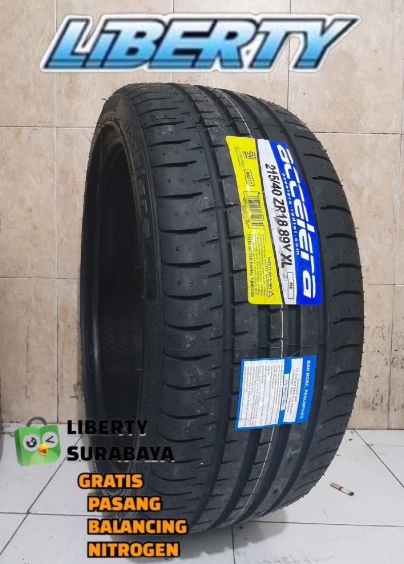 Promo Jual Ban Mobil R18 215/40 Merk Accelera , Ban Tapak Lebar R18 Tubles Diskon 23% Di Seller ...