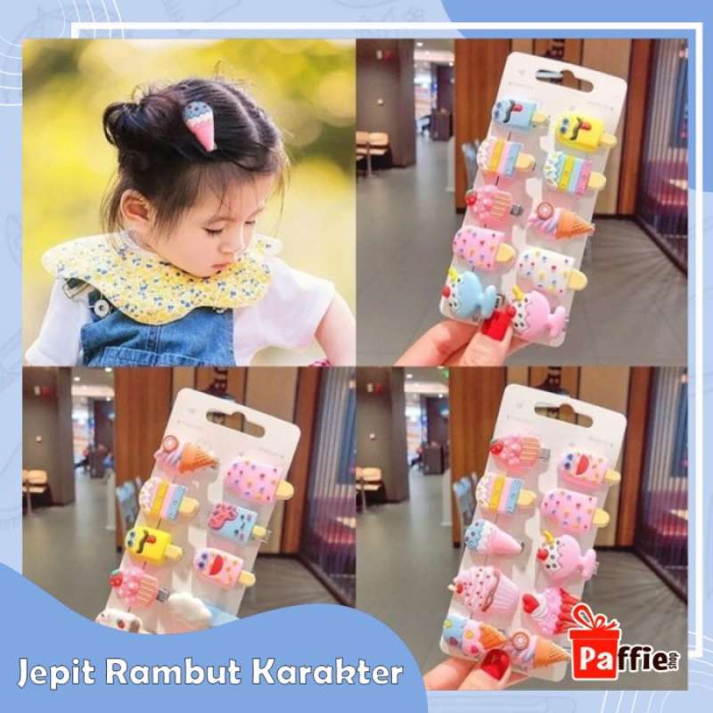 Jual Jepit Rambut Anak Karakter Set Jepitan Aksesoris Hair Style Kartun ...