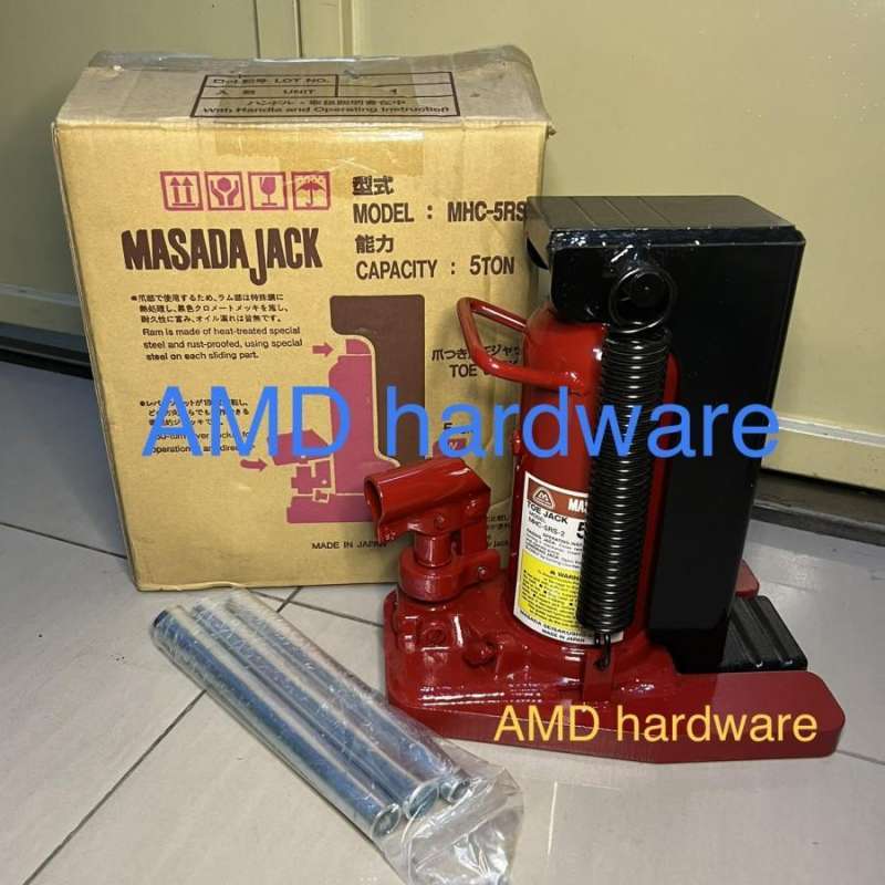Jual Dongkrak Botol Toe Jack Masada 5 Ton Mhc-5rs Made In Japan Mhc5rs 5ton Di Seller Amd ...