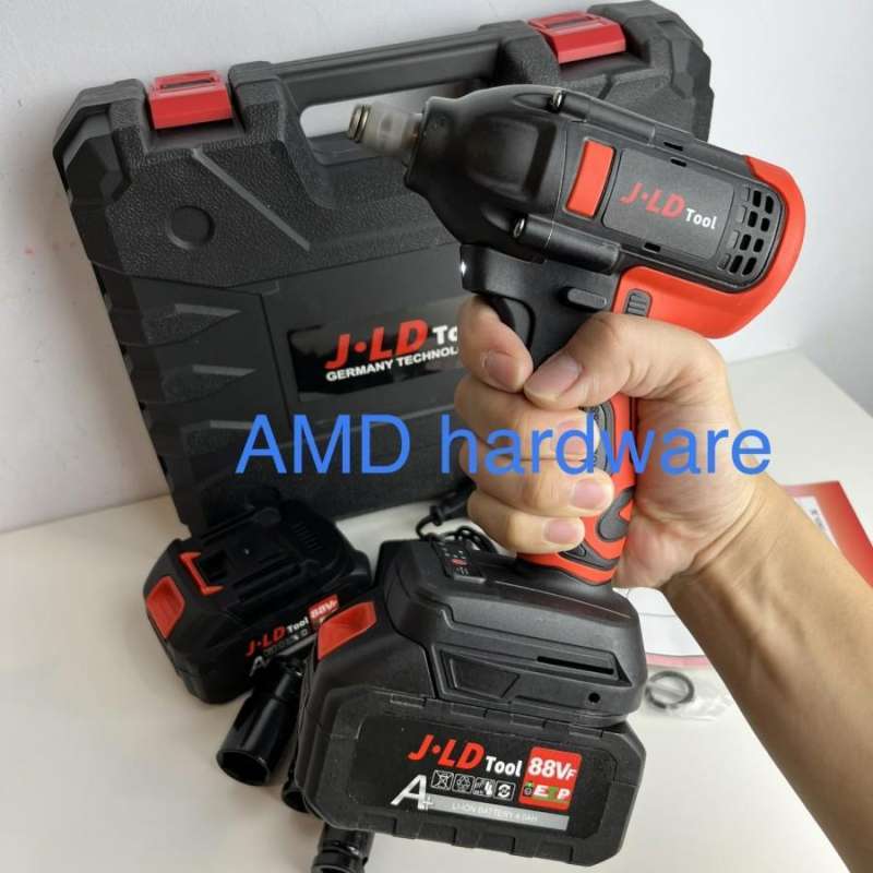 Jual Jv88 Jld Impact Wrench Cordless Brushless Buka Baut Sock Baterai ...