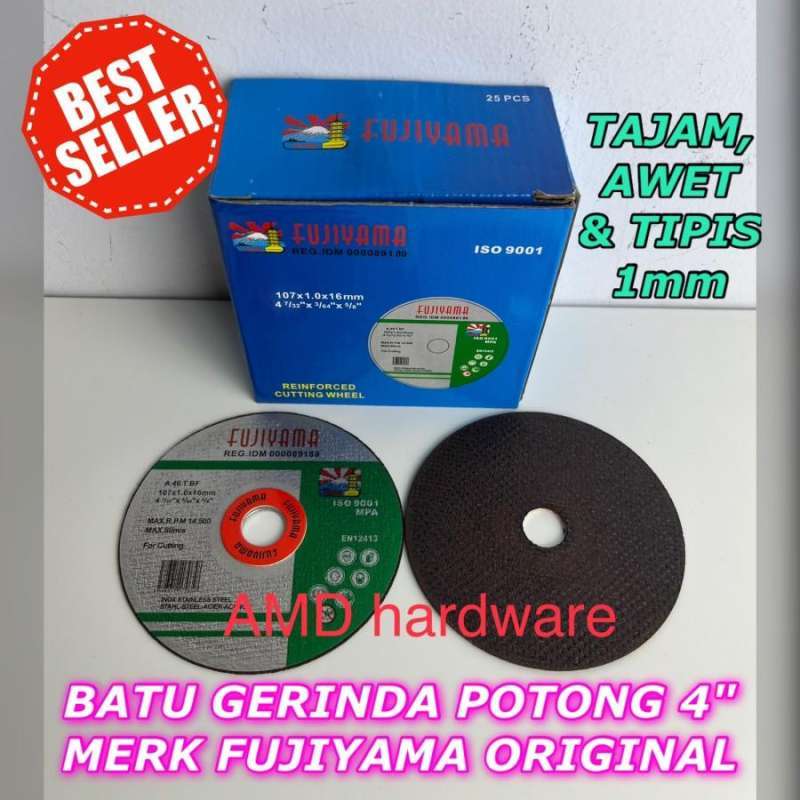 Jual Mata Batu Potong Besi Stainless Gurinda 4 Cutting Wheel Fujiyama ...