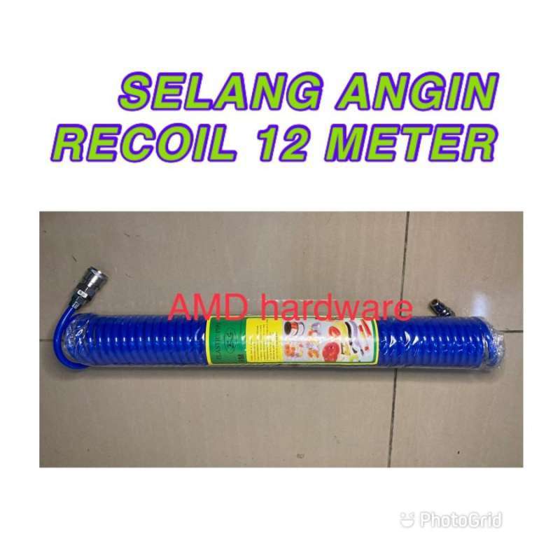 Jual Selang Recoil Angin Kompresor Spiral Hose 6 & 9 Meter Tekiro ...