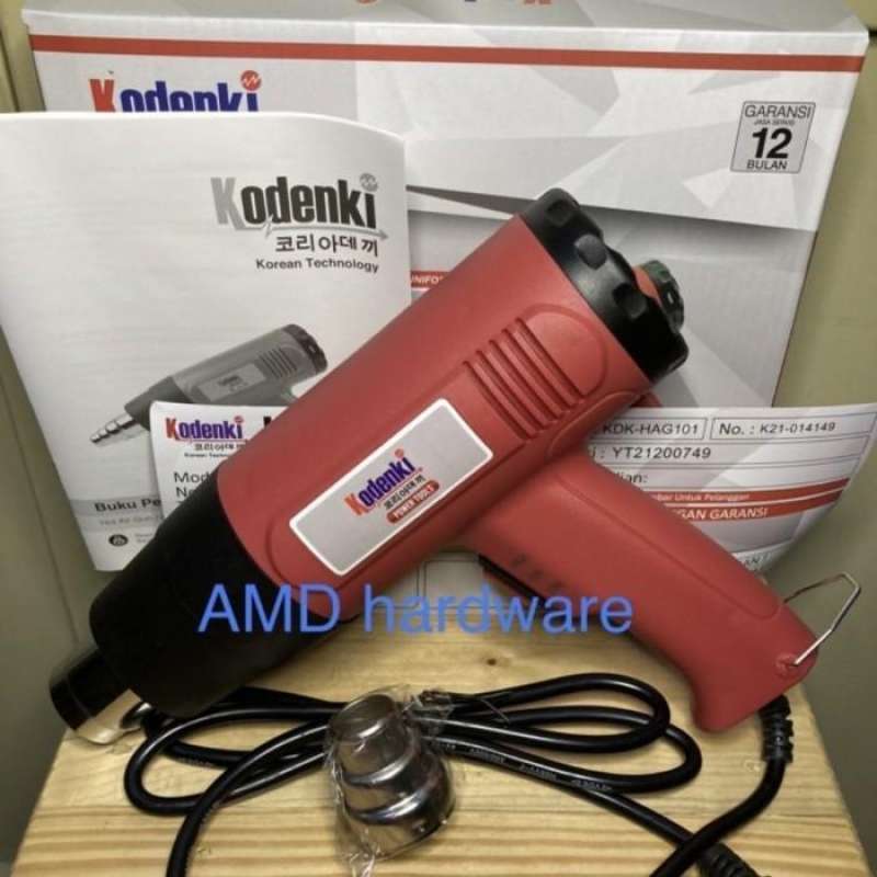 Jual Mesin Pemanas Udara Heat Hot Gun Air Blower 1500w J598 Jld Kodenki Ori Di Seller Amd ...