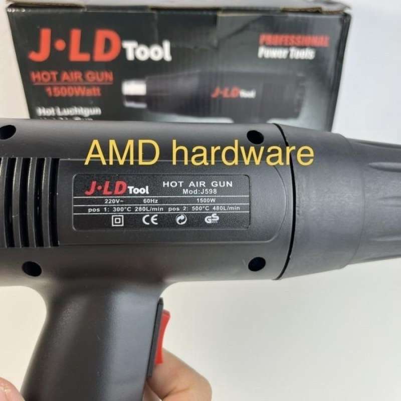 Jual Mesin Pemanas Udara Heat Hot Gun Air Blower 1500w J598 Jld Kodenki Ori Di Seller Amd ...