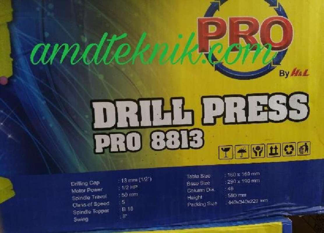 Jual Mesin Bor Duduk / Drill Press H&l Pro 8813 Di Seller Amd-hardware ...