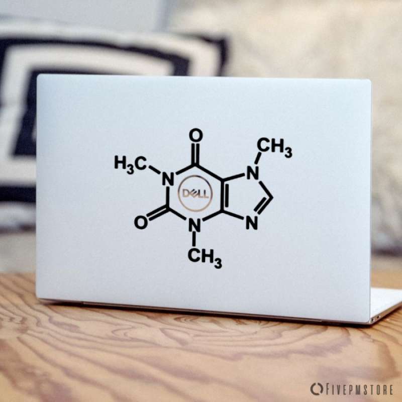 Jual Sticker Kafein Molekul Kimia Untuk Body Laptop - Stiker Caffeine ...