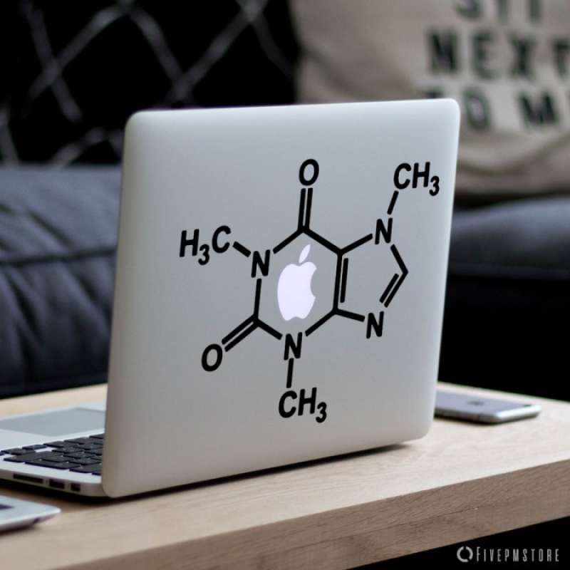 Jual Sticker Kafein Molekul Kimia Untuk Body Laptop - Stiker Caffeine ...