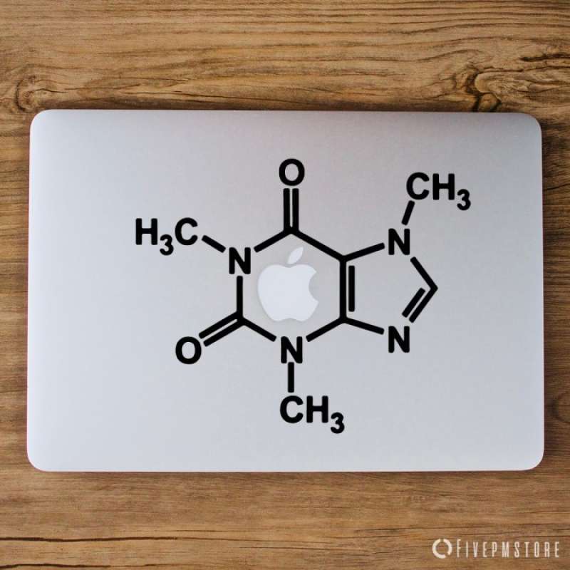 Jual Sticker Kafein Molekul Kimia Untuk Body Laptop - Stiker Caffeine ...
