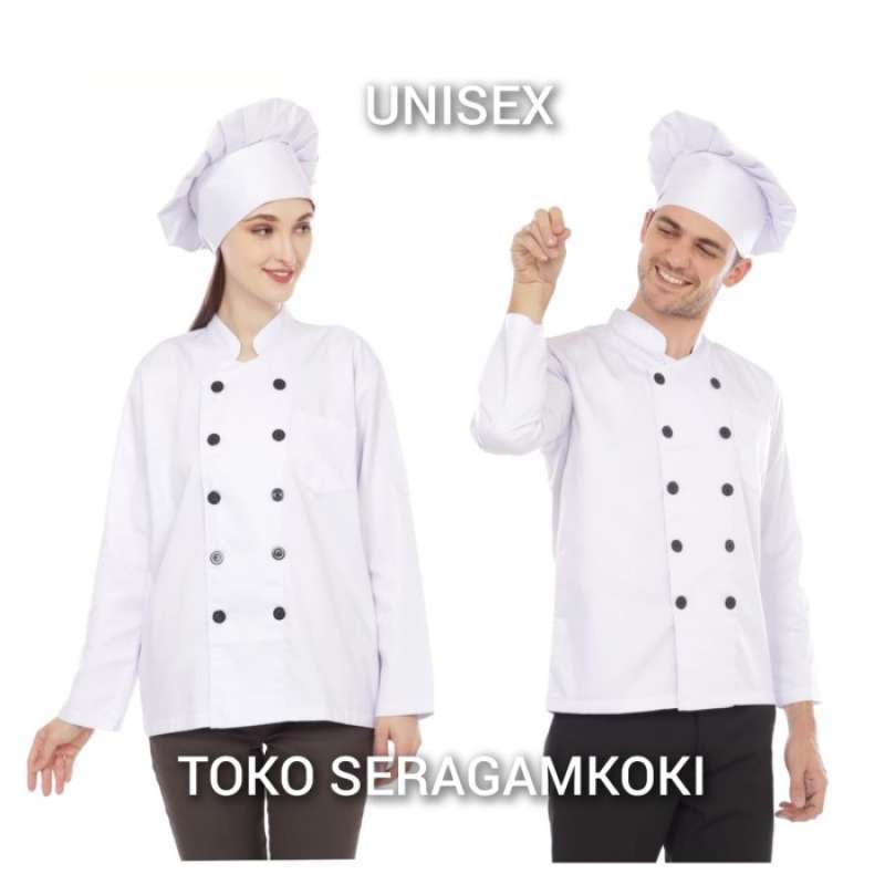 Jual Seragam / Baju Koki Lengan Panjang Harga Murah Kualitas Prima Di Seller Wd_store ...