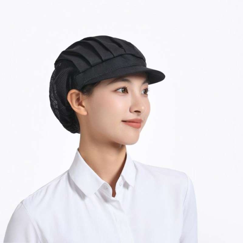 Jual Topi Koki Chef Hair Net Jaring Chef Hat Kitchen Food Service ...