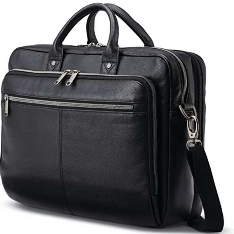 Jual Samsonite Leather Toploader Briefcase - Black Di Seller Wd_store ...
