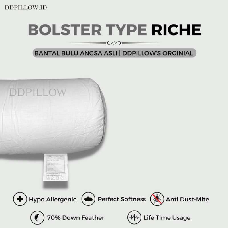 Promo Ddpillow Set 1 Guling Hotel Bulu Angsatype Riche+sarung 37x92cm Promo - Guling+2sarung ...