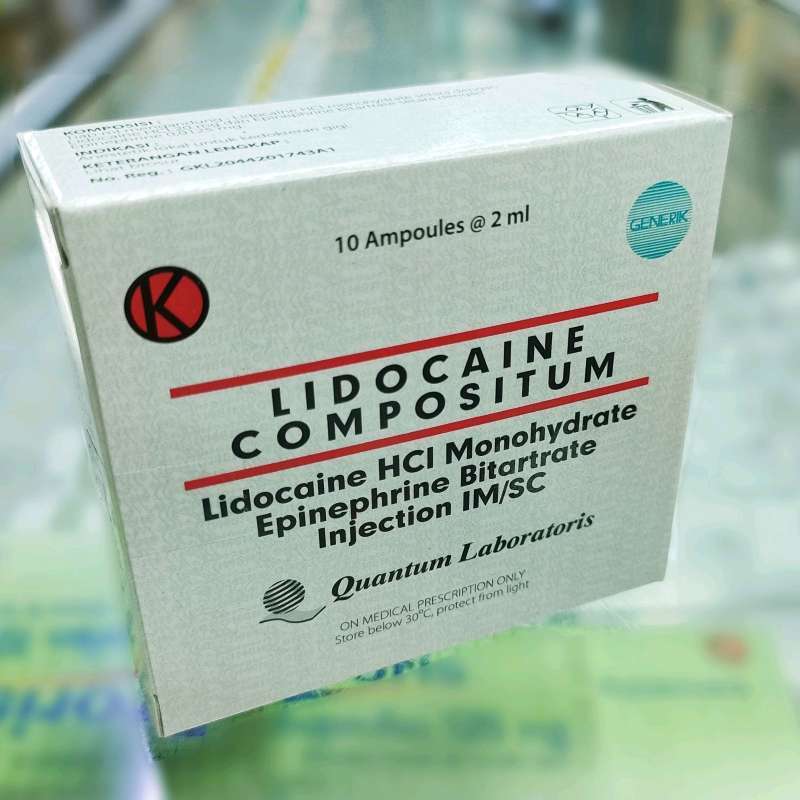 Jual Original Lidocaine Compositum Box 10 Ampull Di Seller Krisna_farma ...