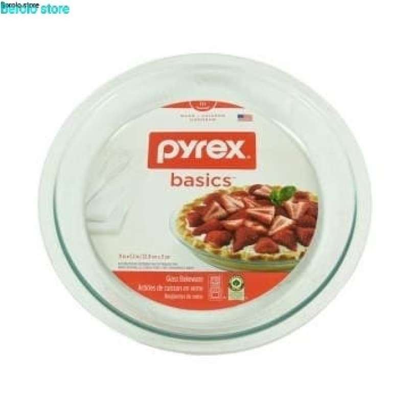 Promo Loyang Kaca / Piring Saji Kaca Pyrex Basic 23 Cm Aman Untuk ...
