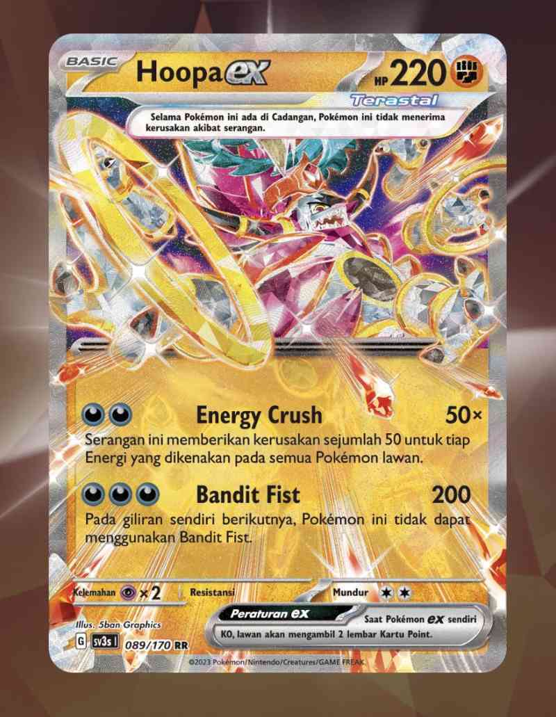 Jual Kartu Pokemon Ex Rr Kilau Hitam Indonesia Sv3s Tcg Holo Foil Rare Ori - Tyranitar Ex Di ...