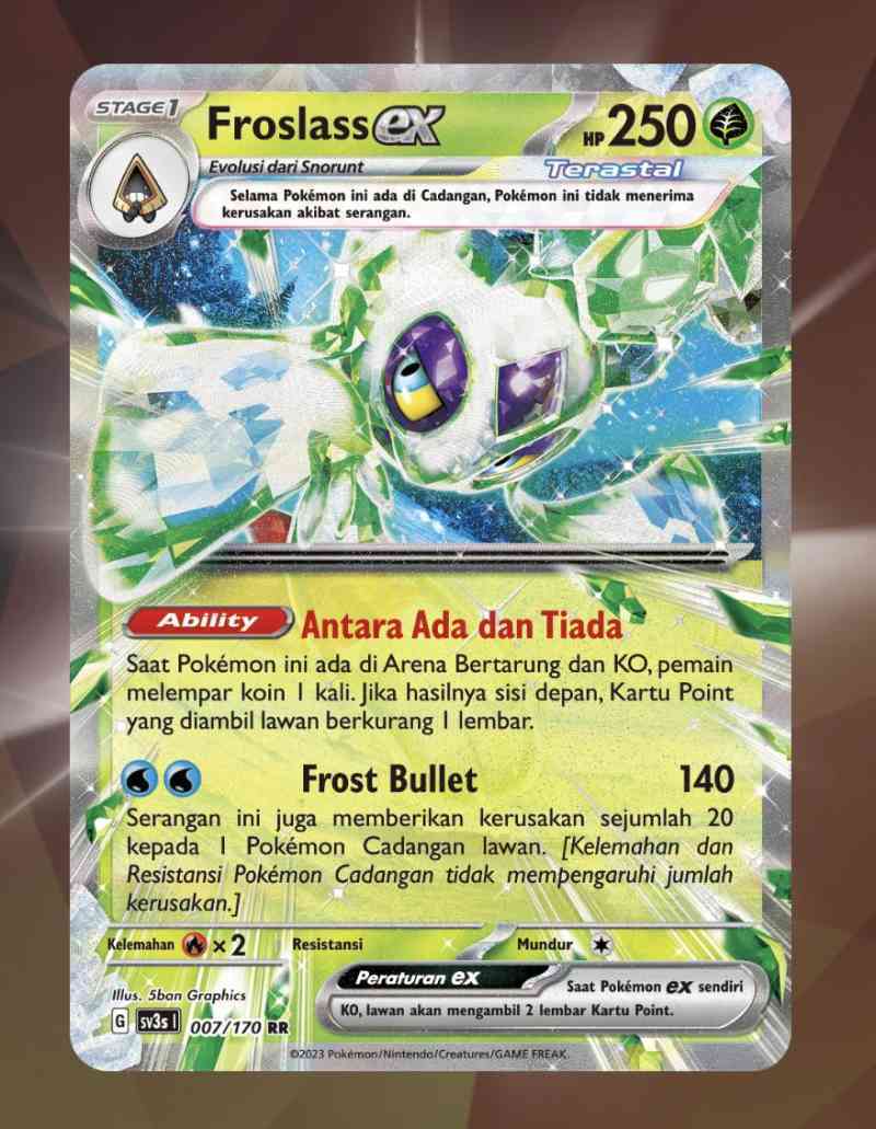 Jual Kartu Pokemon Ex Rr Kilau Hitam Indonesia Sv3s Tcg Holo Foil Rare Ori Di Seller Pokedoy ...