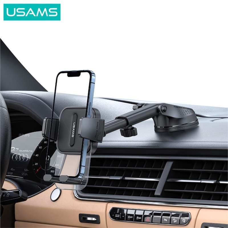 Promo Usams Zj072 Car Center Console Retractable Transparent Holder ...
