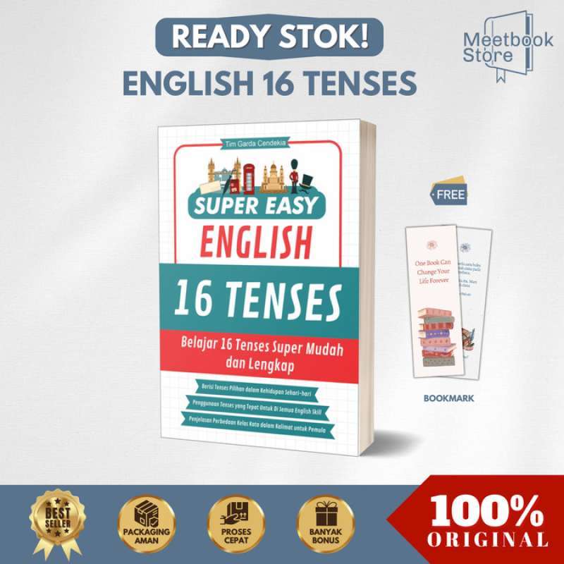 Jual Paket Super Easy English Grammar-vocabulary-16 Tenses-conversation ...