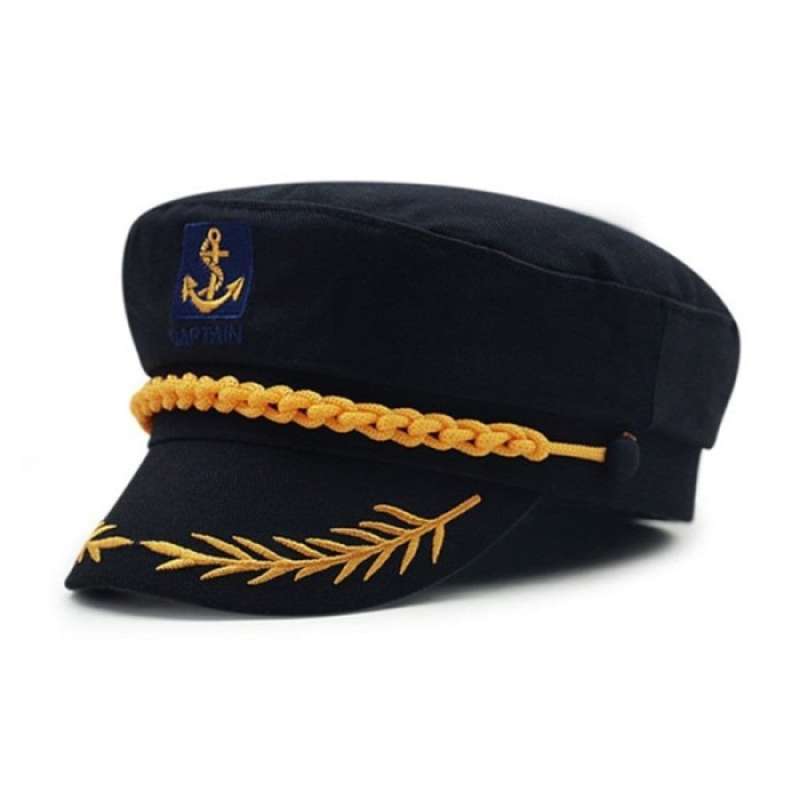 Jual Topi Sailor Navy Pelaut Kapten Pirates Bajak Laut Cosplay ...