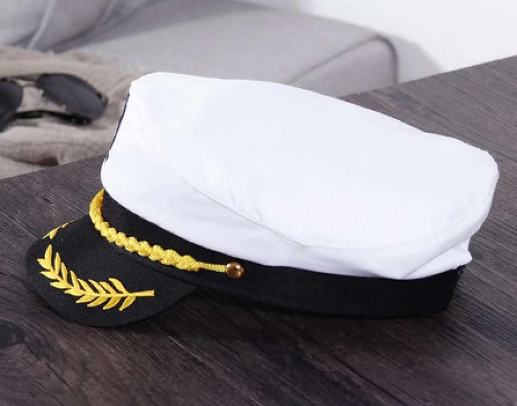 Jual Topi Sailor Navy Pelaut Kapten Pirates Bajak Laut Cosplay ...