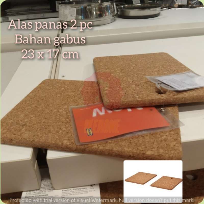 Promo Alas Panci Anti Panas Tatakan Gabus 2 Pc 23 X 17 Cm Cork Board ...