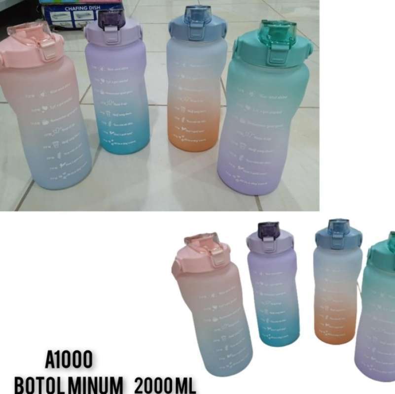 Promo Botol Minum Viral Motivasi 2 Liter Botol Penanda Waktu Minu ...