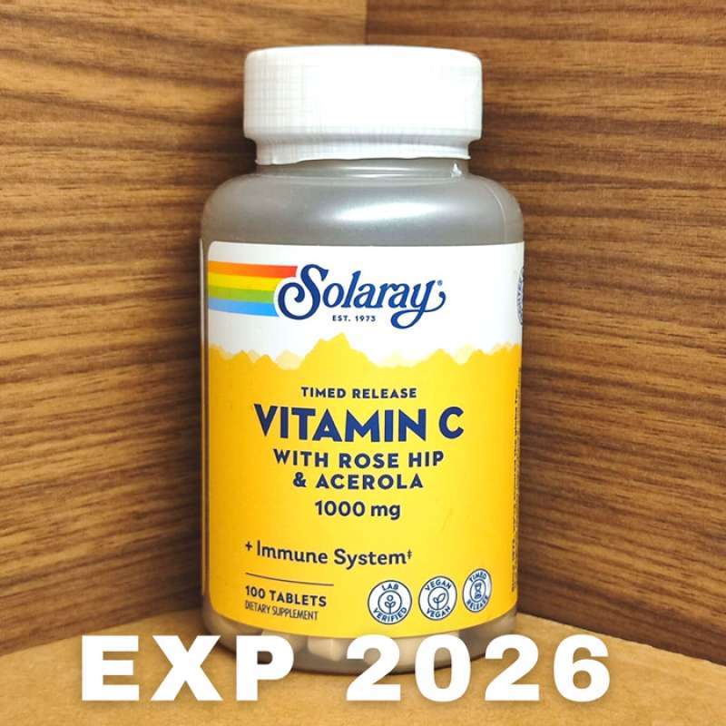 Promo Solaray Timed-release Vitamin C 1000 Mcg Isi 100 Tablets Diskon ...