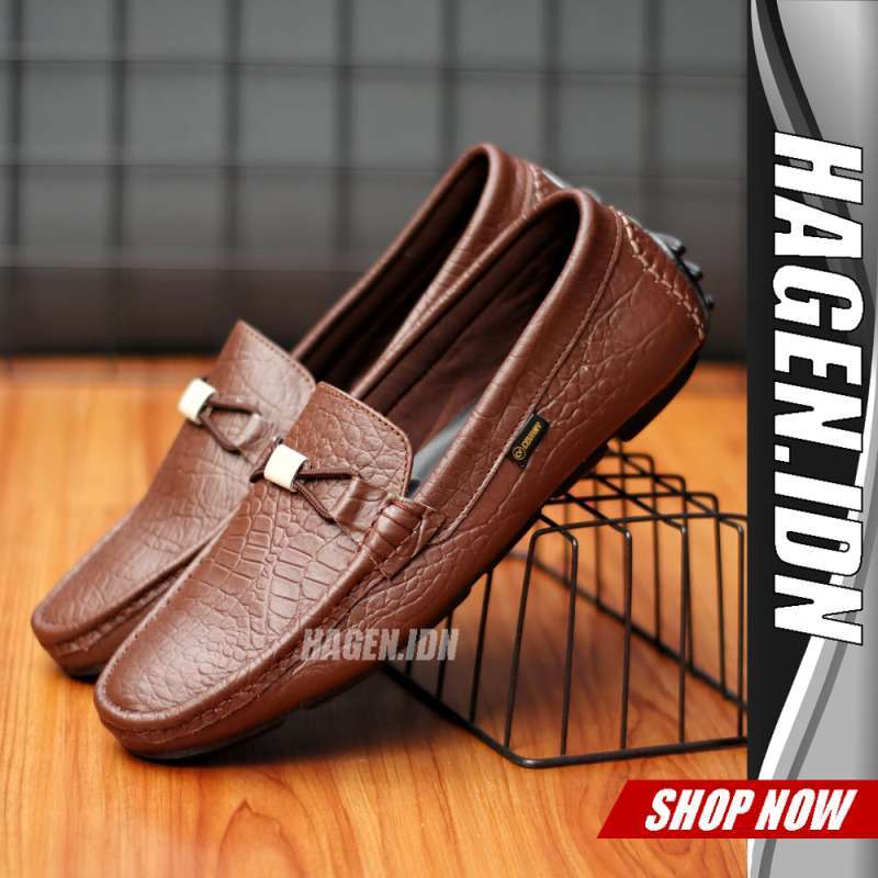 Promo Steve Sepatu Pria Slip On Casual Kulit Asli Semi Formal Pantofel ...