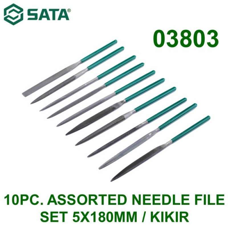 Promo Kikir 03803 - 10pc. Assorted Needle File Set 5x180mm Sata Diskon ...