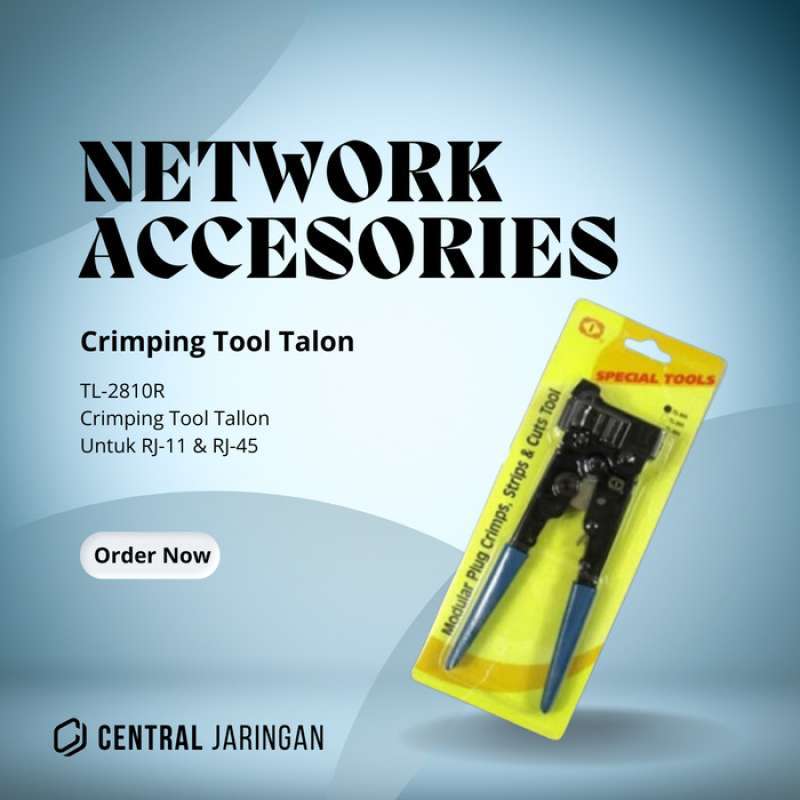 Promo Talon Tl-808 Crimping Tool Cat5 Cat.5e Model Amp Tang Crimp Strip ...