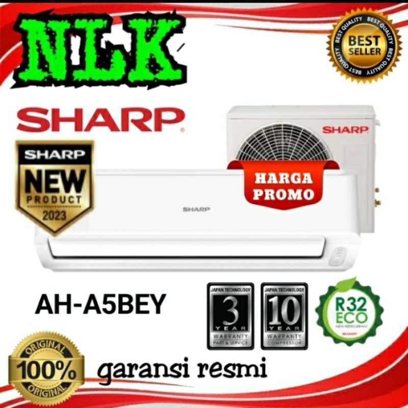 Promo Promoooooo Ac Sharp Ah-a 5 Ucy +pasang+instalasi 1/2 Pk Turbo Cool R32 Diskon 23% Di ...
