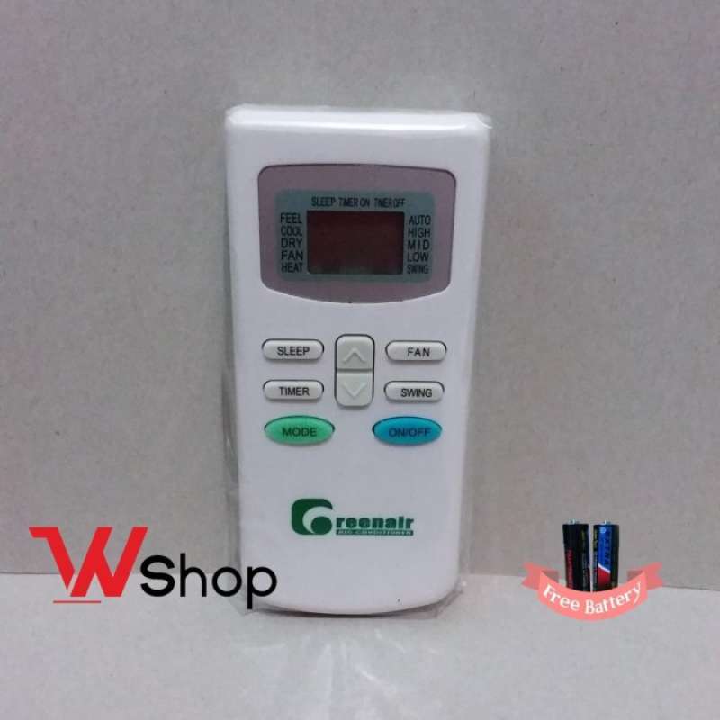 Promo Remote/remot Ac Greenair Original - Air Conditioner Diskon 23% Di ...