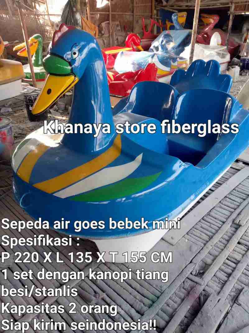 Jual Sepeda Air Bebek Gowes Mini Warna Biru,perahu Bebek Biru Mini ...