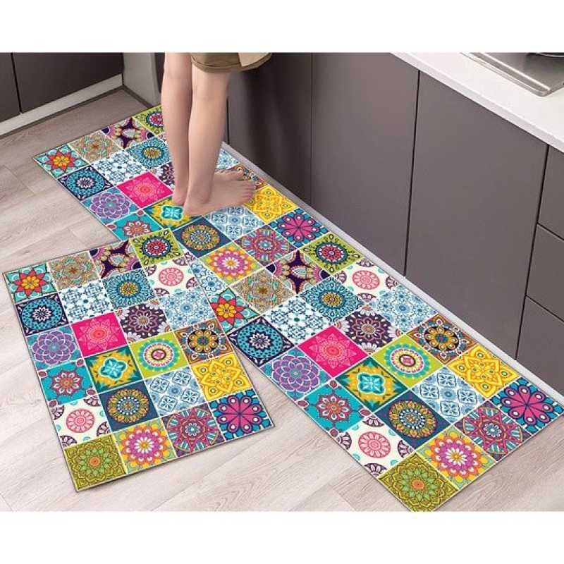 Jual Elber Hl0466 2 In 1 Kitchen Floor Mat Keset Alas Lantai Keset ...