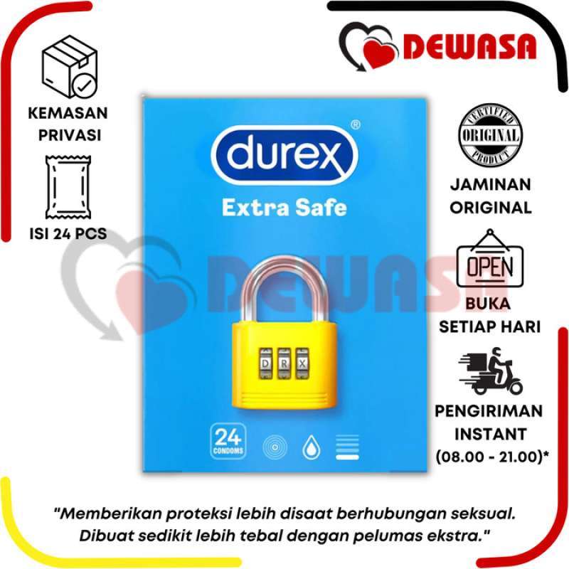 Promo Durex Kondom Extra Safe - 24 Pcs Diskon 23% Di Seller Makmur Sentosaa - Meruya Selatan ...