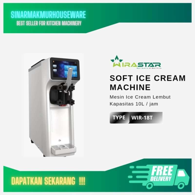 Promo Mesin Es Krim Lembut Wirastar Soft Ice Cream Machine Table Type ...