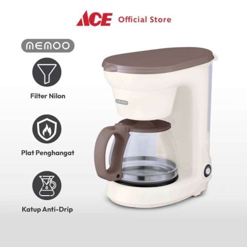 Promo Ace - Memoo 750 Ml Coffee Maker Dengan Dripper 650 Watt - Putih Diskon 23% Di Seller ...