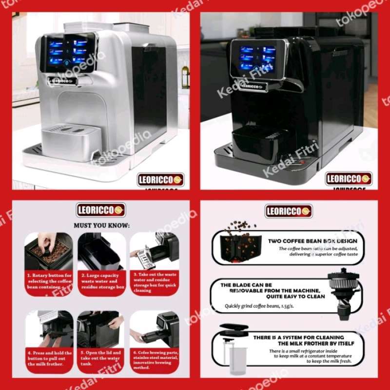 Promo Mesin Kopi Otomatis Leoricco Lawrence Fully Automatic Coffee ...