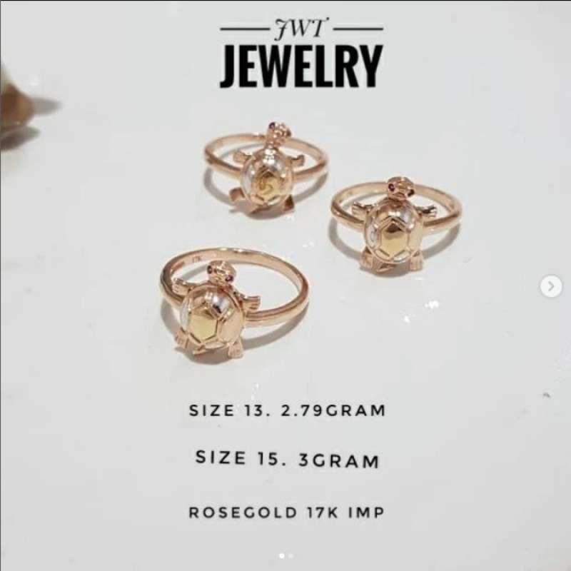 Jual Cincin Emas Fashion Kura Kura Bawa Anak - 13 Di Seller My Lapak 77 - Kedung Pengawas, Kab ...