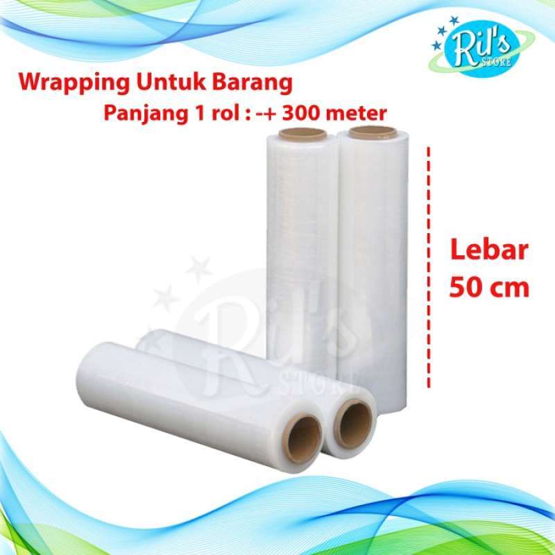 Promo Plastik Wrapping Barang Stretch Film / Plastik Wrap 50cm X 300cm 17mic Diskon 23% Di ...