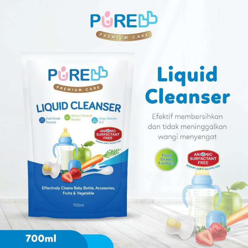 Jual Pure Bb Liquid Cleanser 700ml Refill - Purebb Sabun Cuci Botol ...