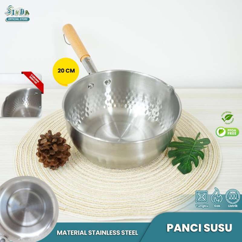 Jual Ssa Sinda Panci Susu Milk Pot Stainless 20cm Tutup Stainless ...